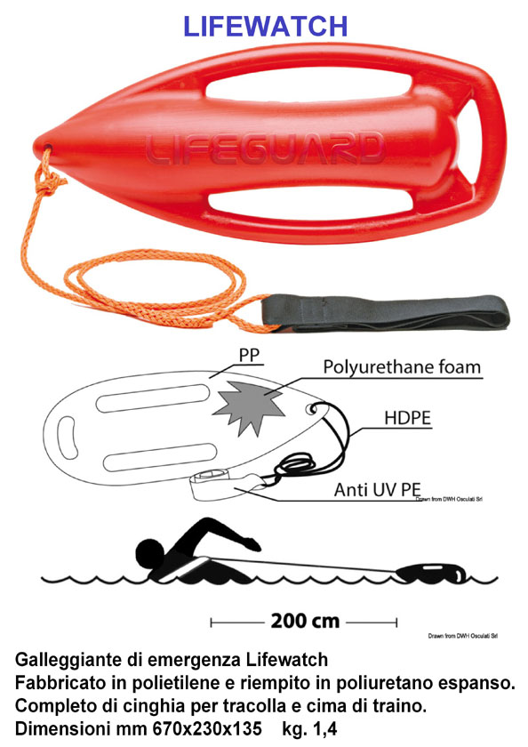 LIFEWATCH - BAYWATCH GALLEGGIANTE DI EMERGENZA